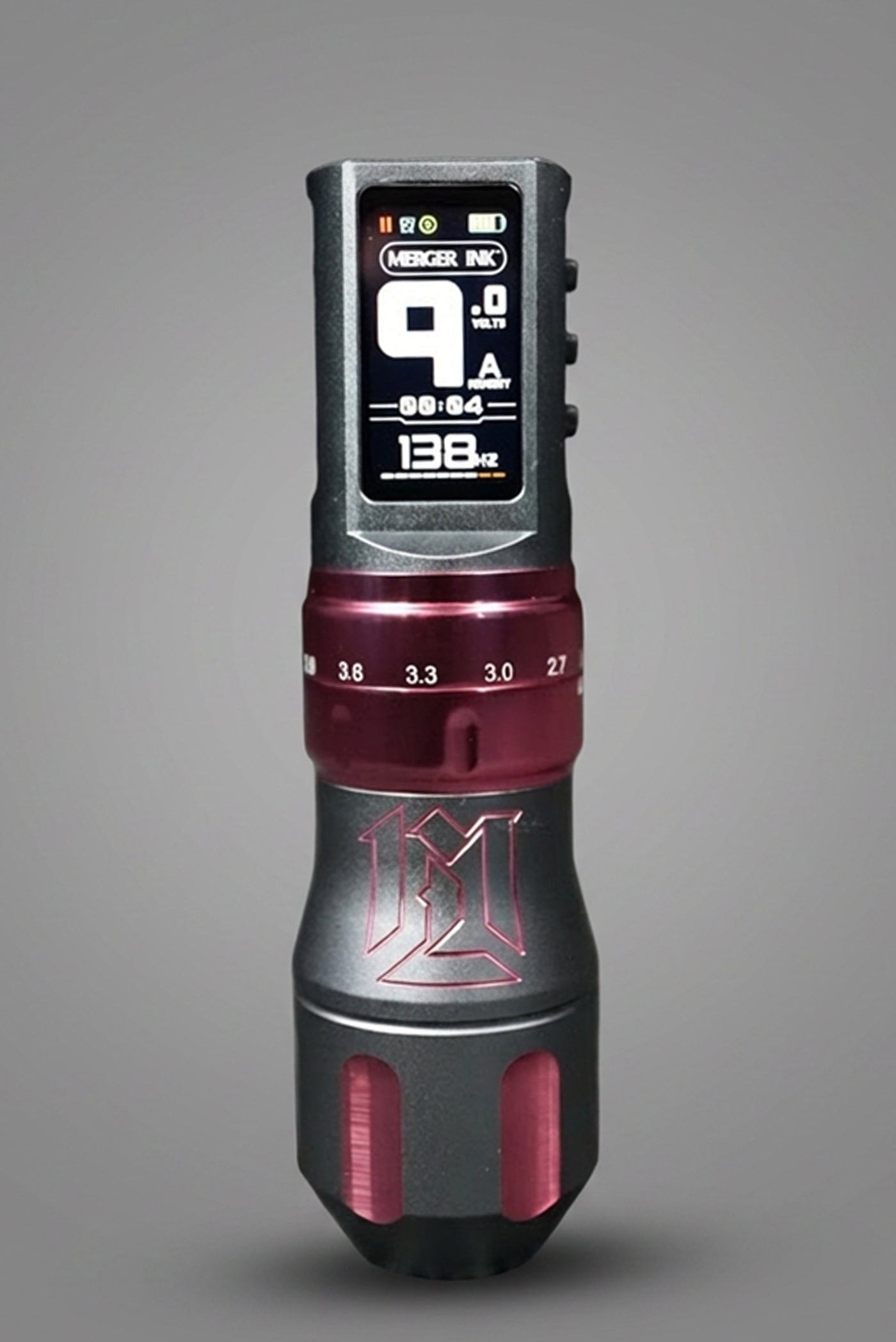 Luxe Tattoo Machine- Matte Grey & Pink – MergerInk